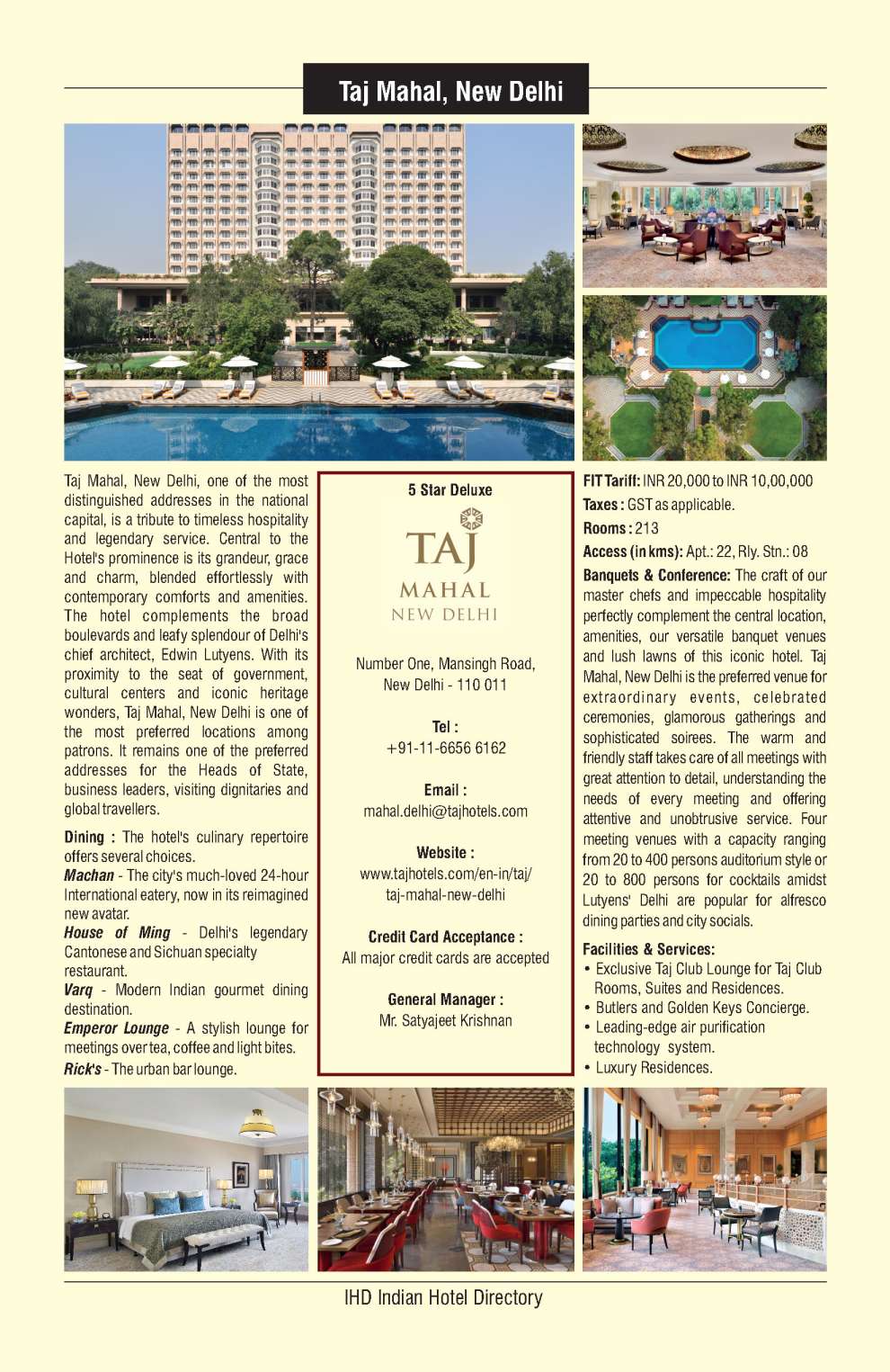 Delhi-Taj-Mahal-Hotel – IHD Indian Hotel Directory