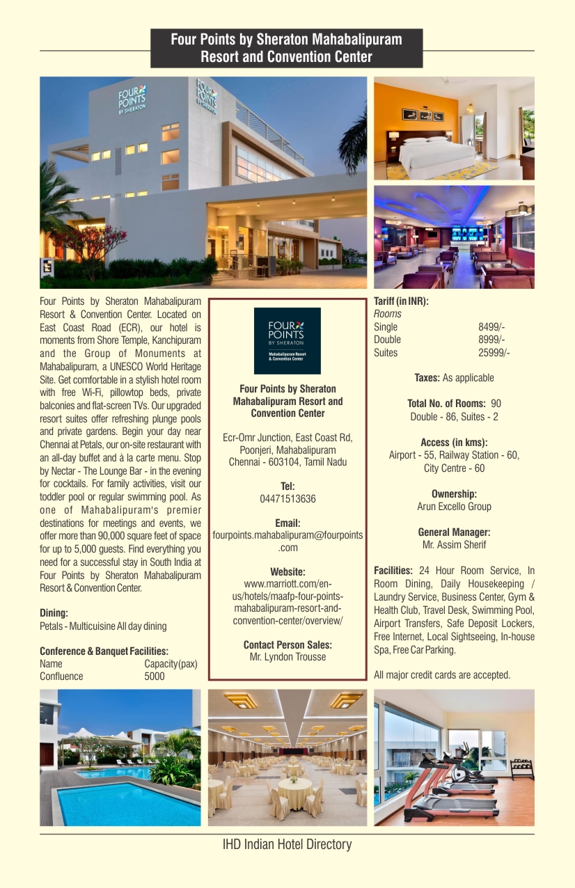 Chennai Four Points by Sheraton Mahabalipuram Resort and Convention ...